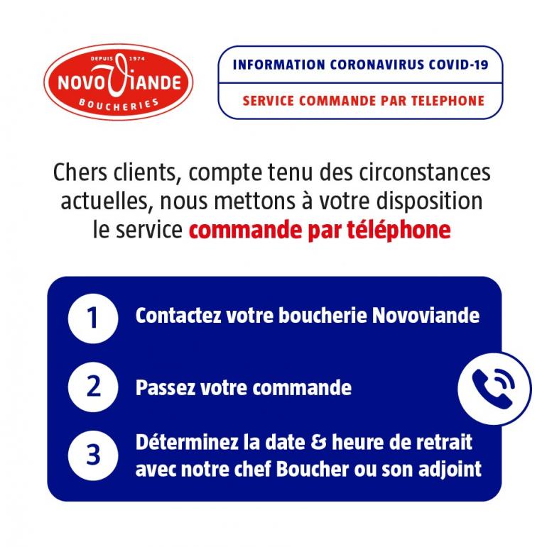 Commande par téléphone - Novoviande
